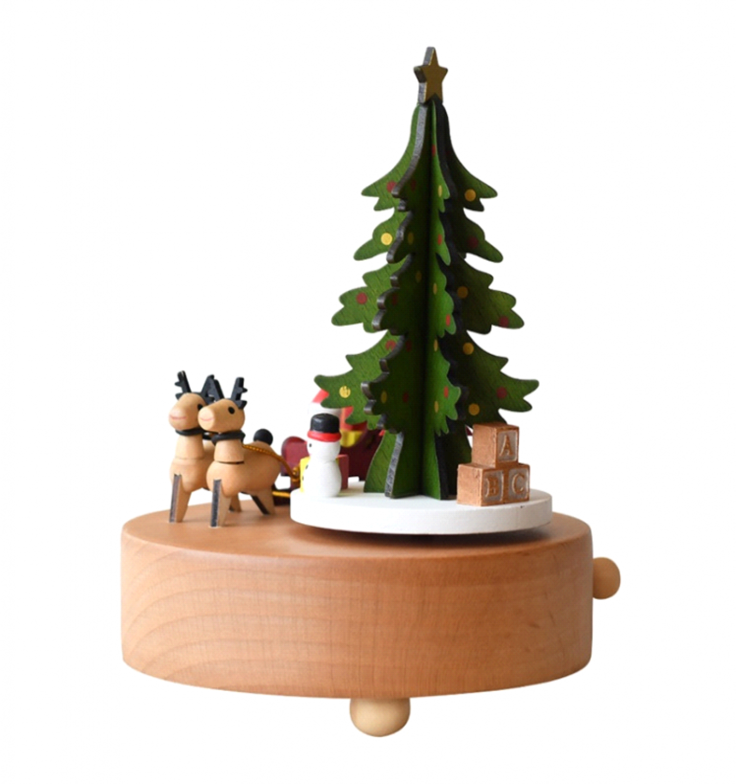 Timber Tinkers - Christmas Music Box - Santa Sleigh – The Fashion Baby ...